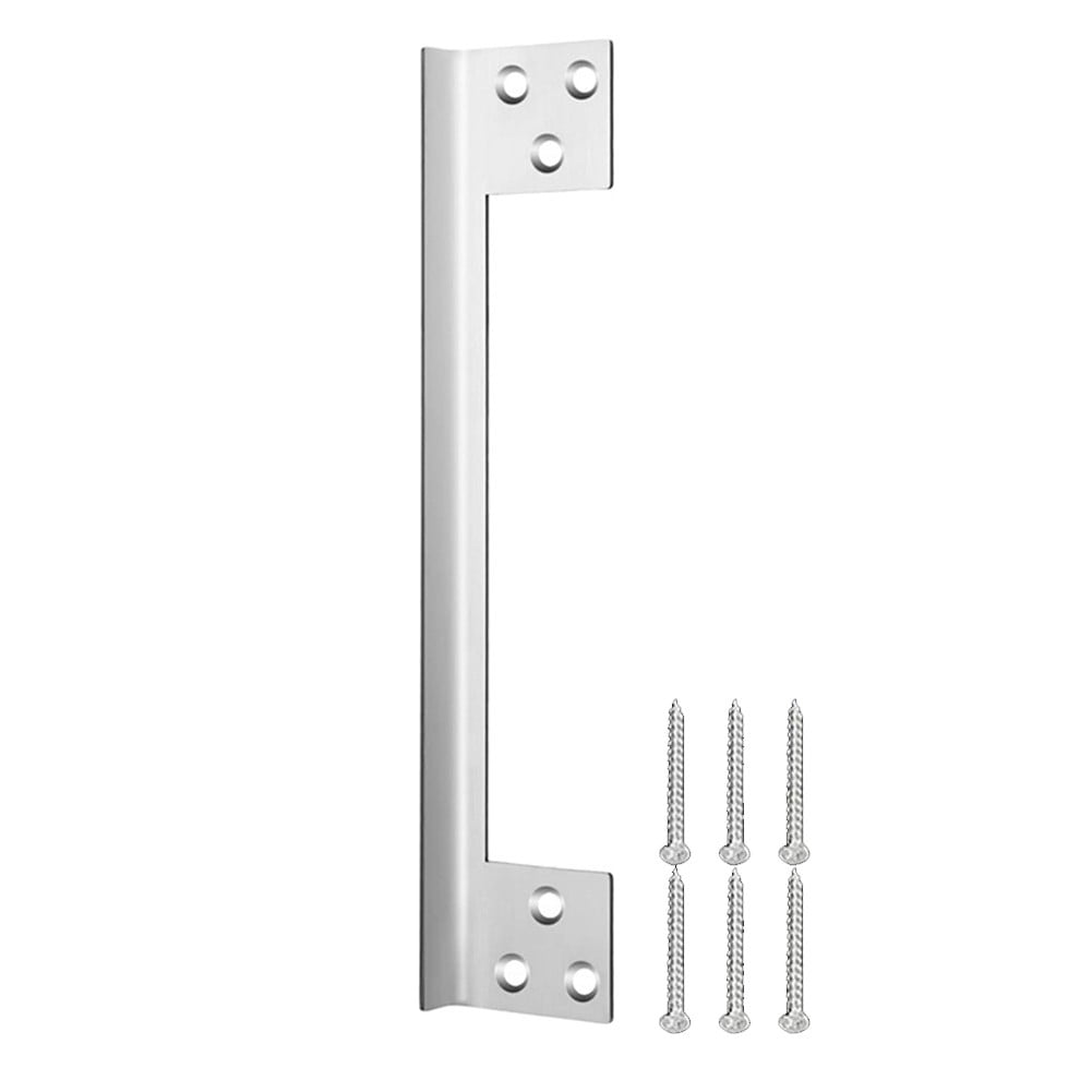 L-Shaped Stainless Steel Door Latch Protector Cover 7\" 11\" Invisible ...
