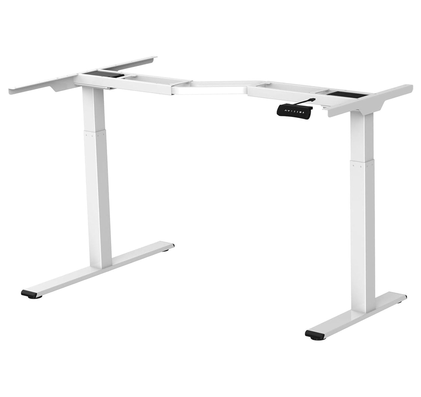L Shaped Standing Desk Frame with Dual Motor, Height-Adjustable Table ...