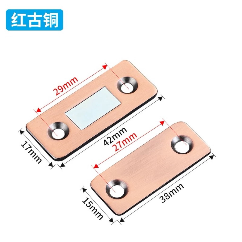 L-Shaped Strong Magnetic No-Drill Invisible Door Stopper Thin Magnetic ...