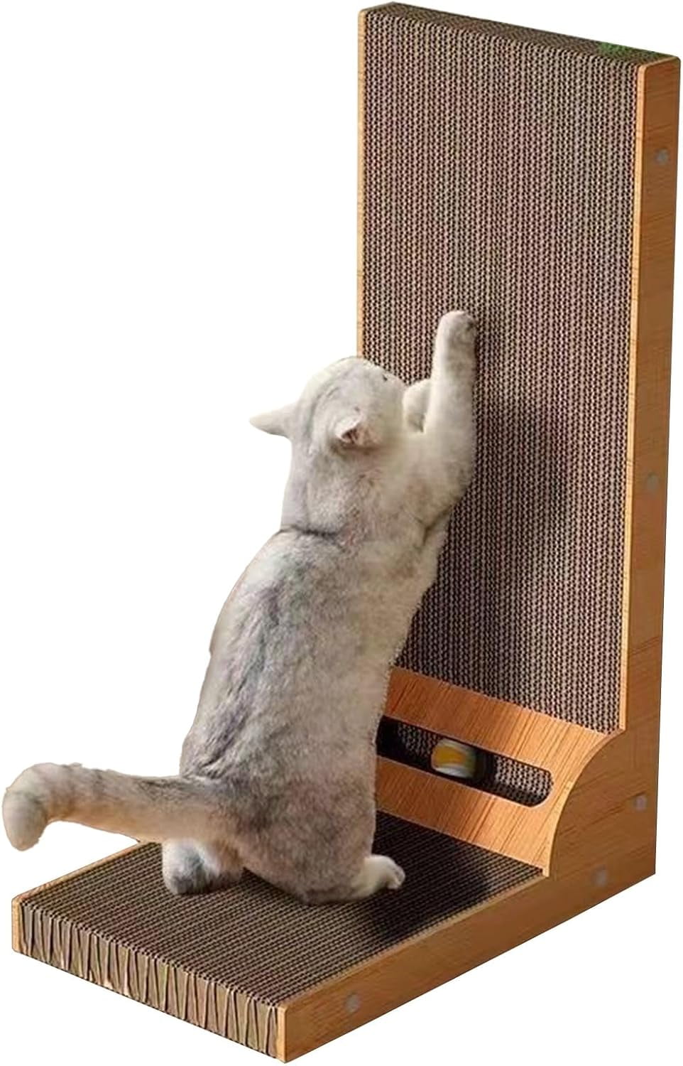 L-Shaped Wall-Mounted Cardboard Cat Scratching Board, Vertical Cat ...