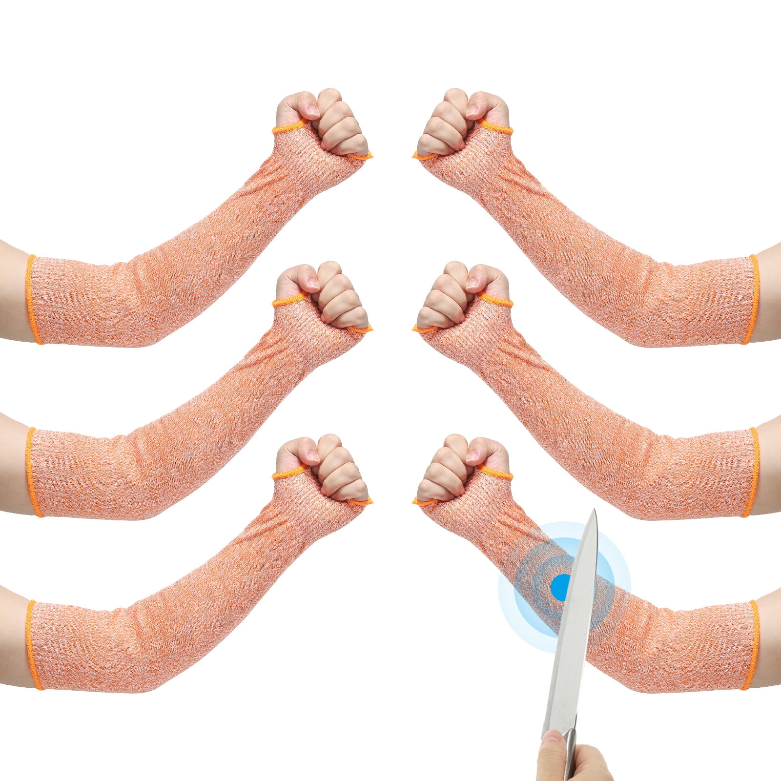 L Size Arm Protectors Sleeve Cut Resistant Sleeve with Thumb Hole ...