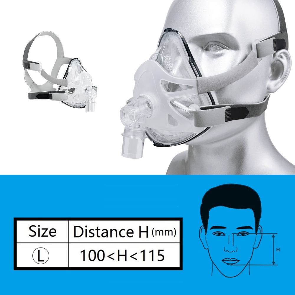 L Size--Full Face Mask for Snoring and Sleep Therapy with Adjustable ...