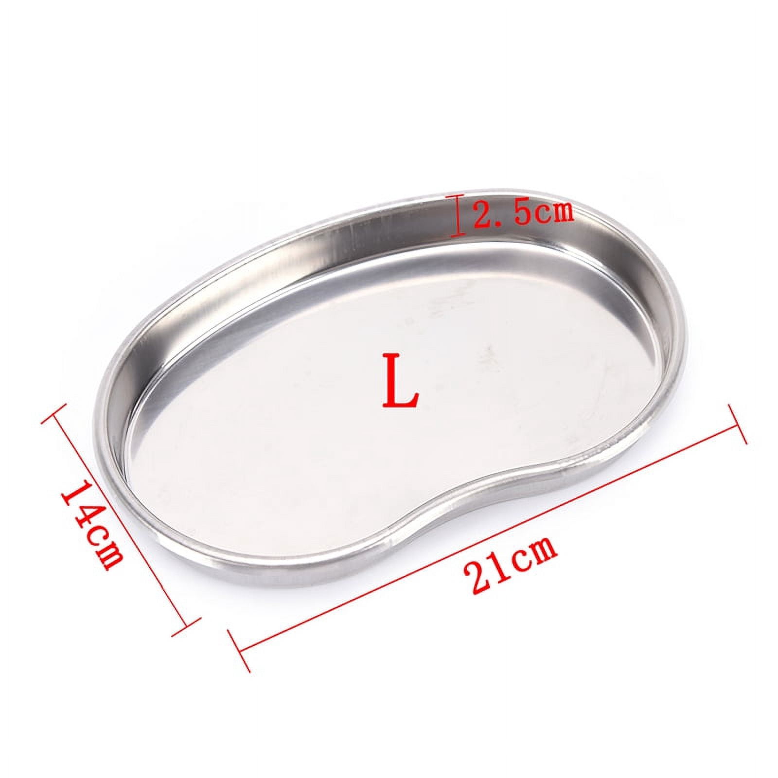 (L) Stainless Steel Tattoo Tray Plate Tool for Implement Medical Spa ...