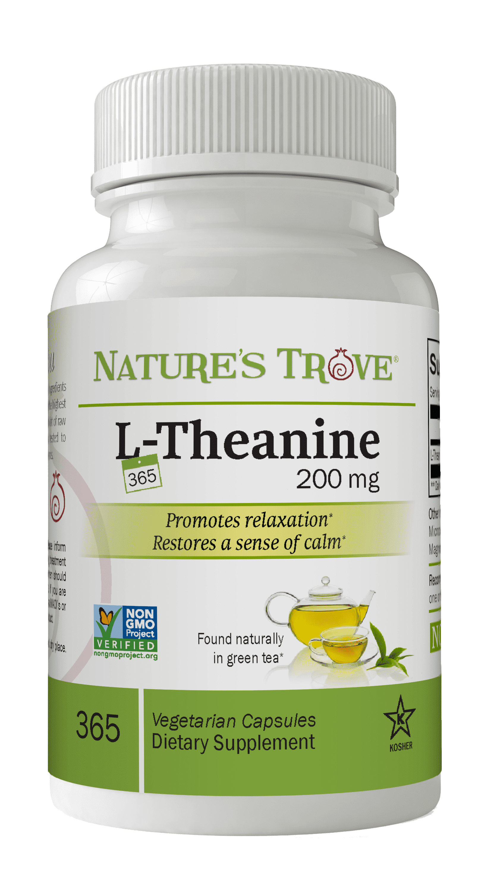 Natures Trove L-Theanine 200mg - Natural Supplement for Sleep - 365 ...
