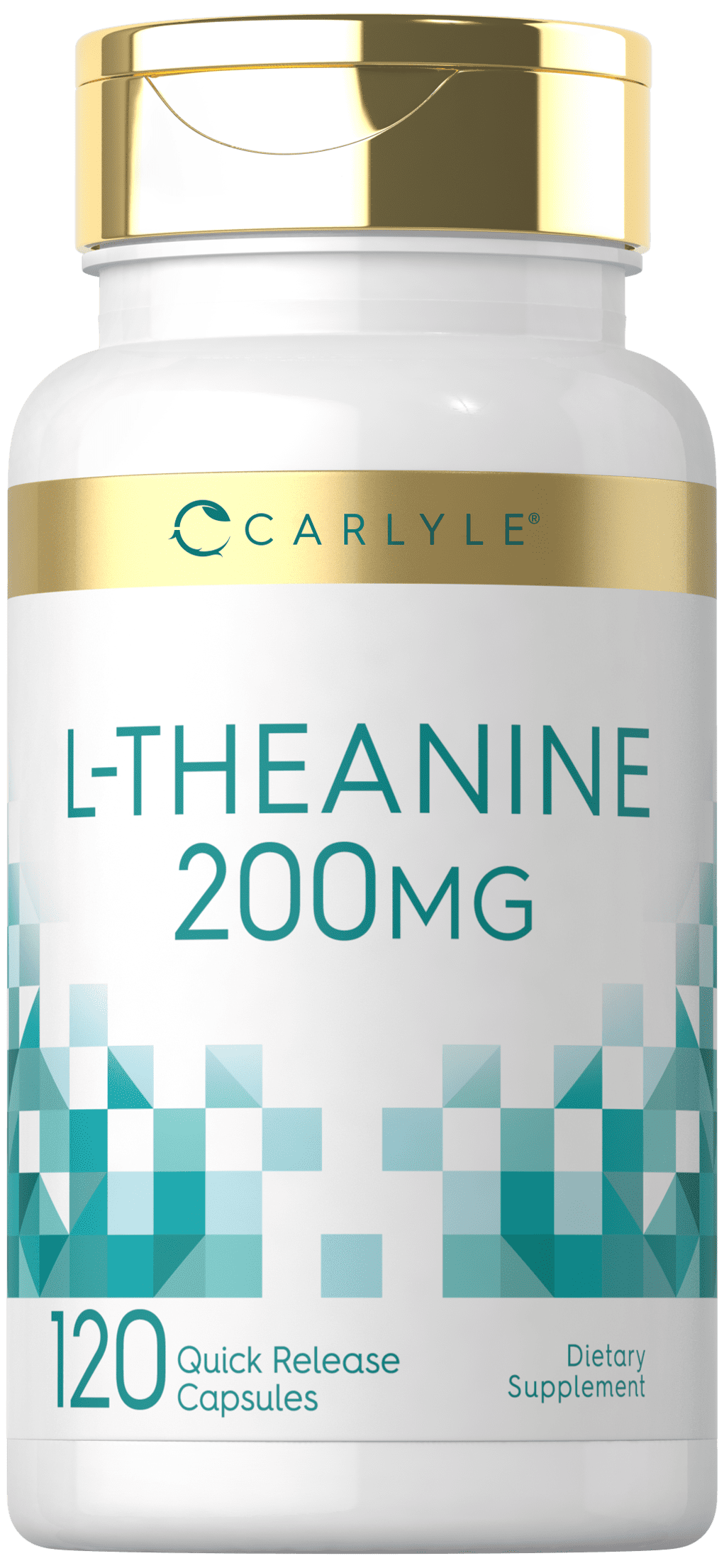 Carlyle Natural L-Theanine 200mg | Pure, Non-GMO, Gluten Free | 120 ...