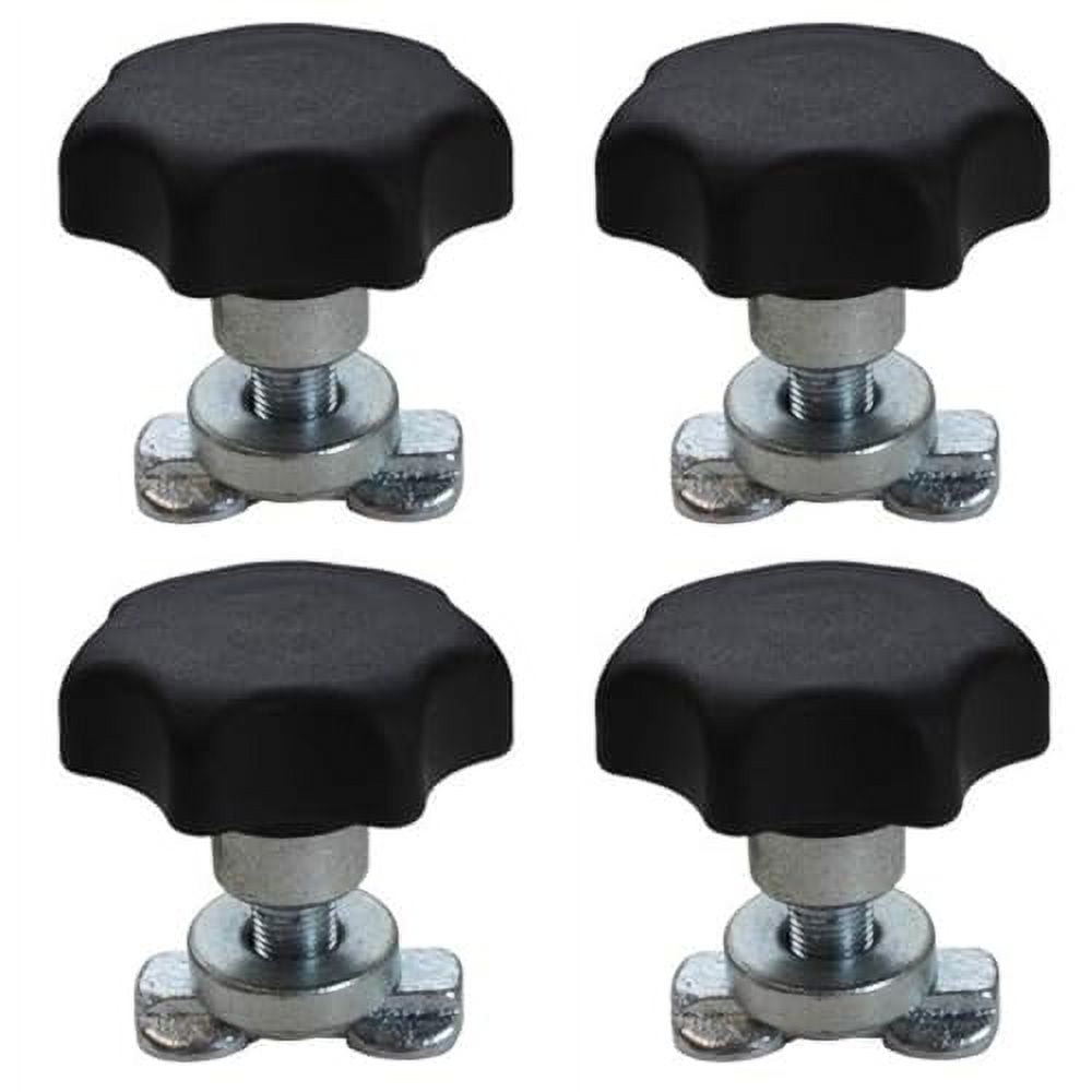 L Track Double Lug Threaded Stud Fitting with Knob 4 Pack - Walmart.com