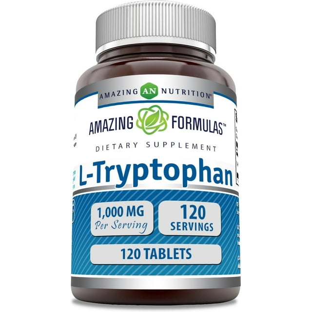 -Tryptophan 1000mg - Mood support for health food stores - Walmart ...