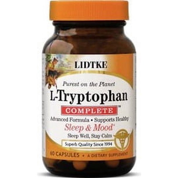 Lidtke Technologies L-Tryptophan Complete 60 Vegan Caps - Walmart ...