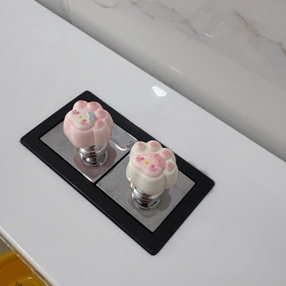 L Two Two-Color Optional Toilet Press - Creative Bathroom Flush Switch ...