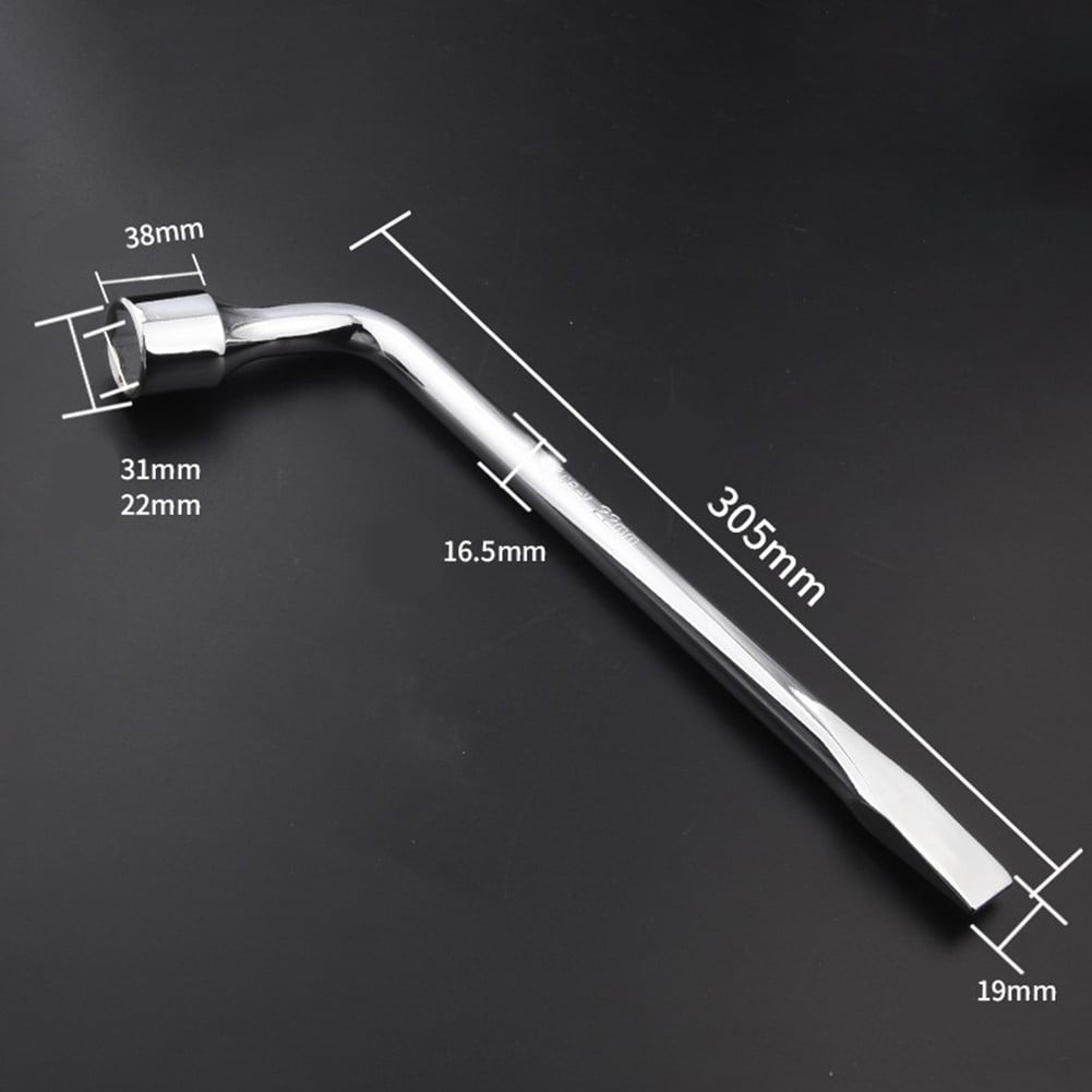 L Type 17 19 21 22 24mm Car Truck Tire Wheel Lug Nut Wrench Hex Socket Spanner - Walmart.com