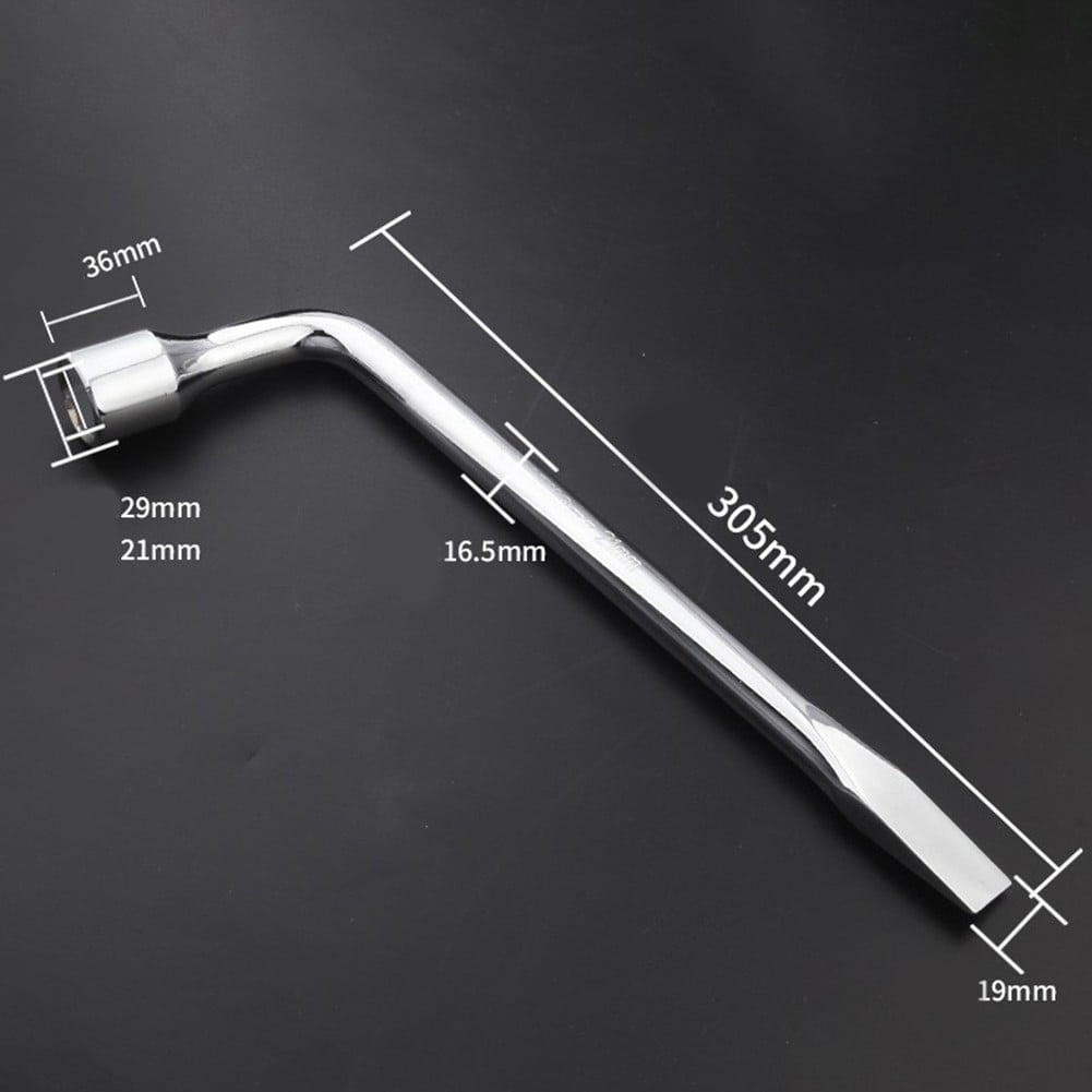 L Type 21mm Car Truck Tire Wheel Lug Nut Wrench Hex Socket Spanner ...