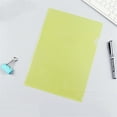 L-Type Clear A4 Document Folder,Plastic Project Pocket for Reports and ...