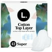 L. Ultra Thin Pads, Overnight Absorbency, 48 Ct, 100% Pure Cotton Top ...
