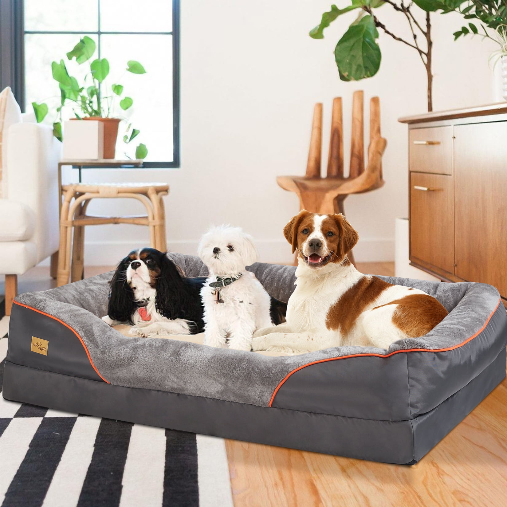 L XL 2XL 3XL Dog Bed Super Soft Orthopedic Foam Pet Bed Sleeping Mat ...