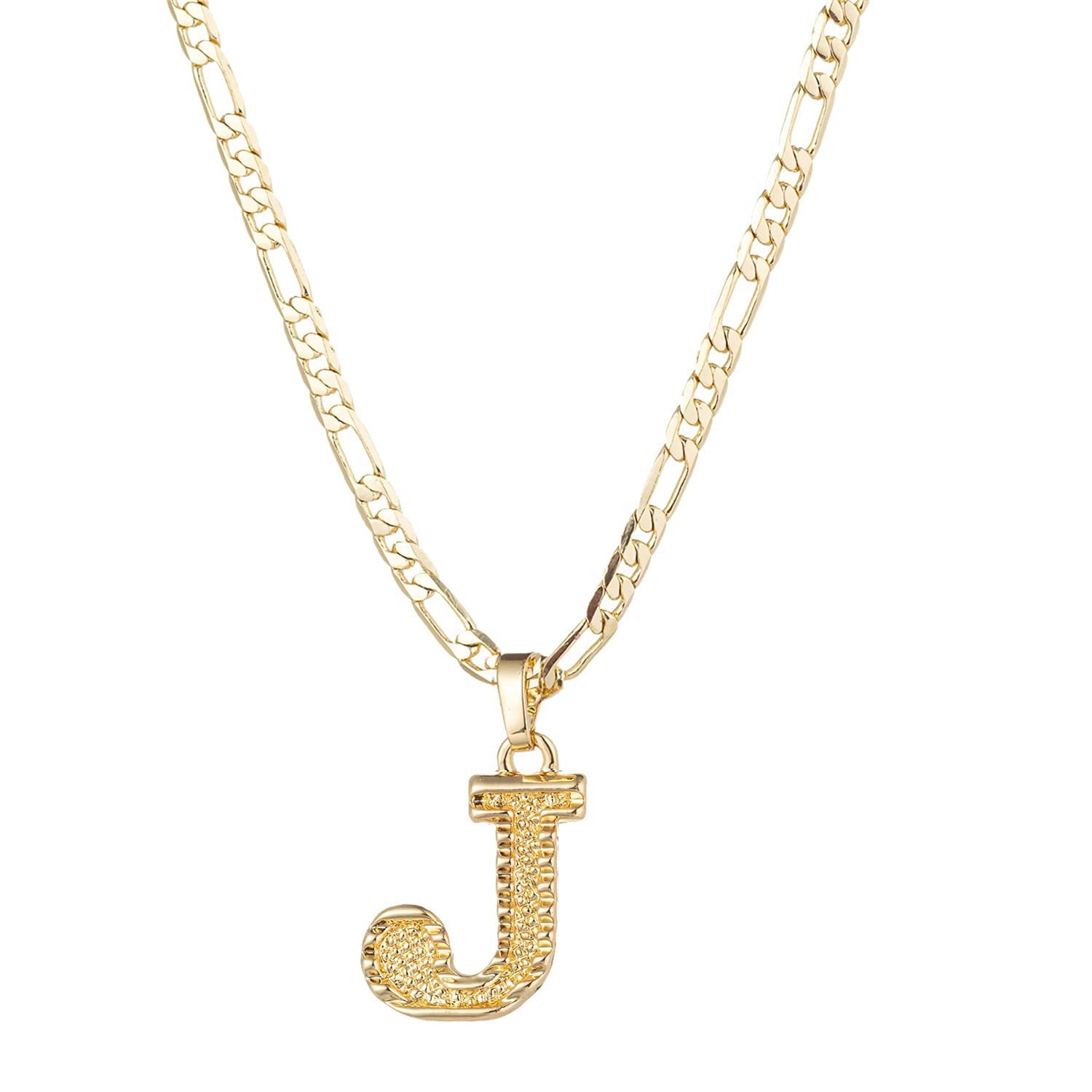 L.YY Women's Fashion Letter Necklace - Gold Letter J Pendant Necklace ...