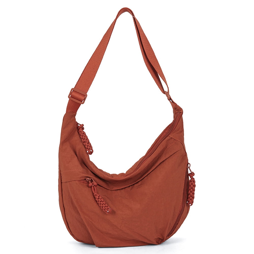 L.YY Women's Nylon Solid Crossbody Bag, Brown, Black - Walmart.com