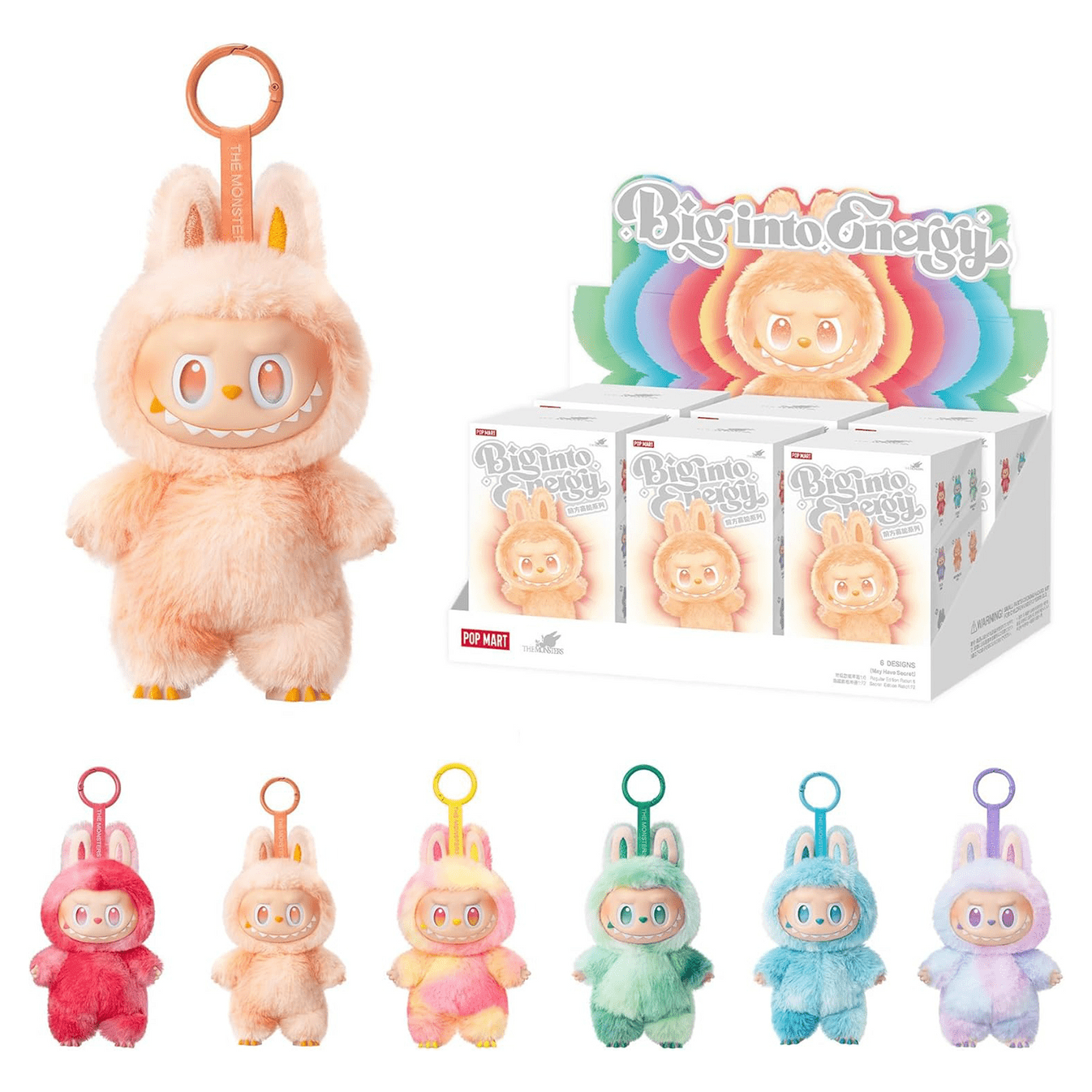 SHUZHI Blind Box Collectible Keychain, Energy Bunny Vinyl Mascot ...
