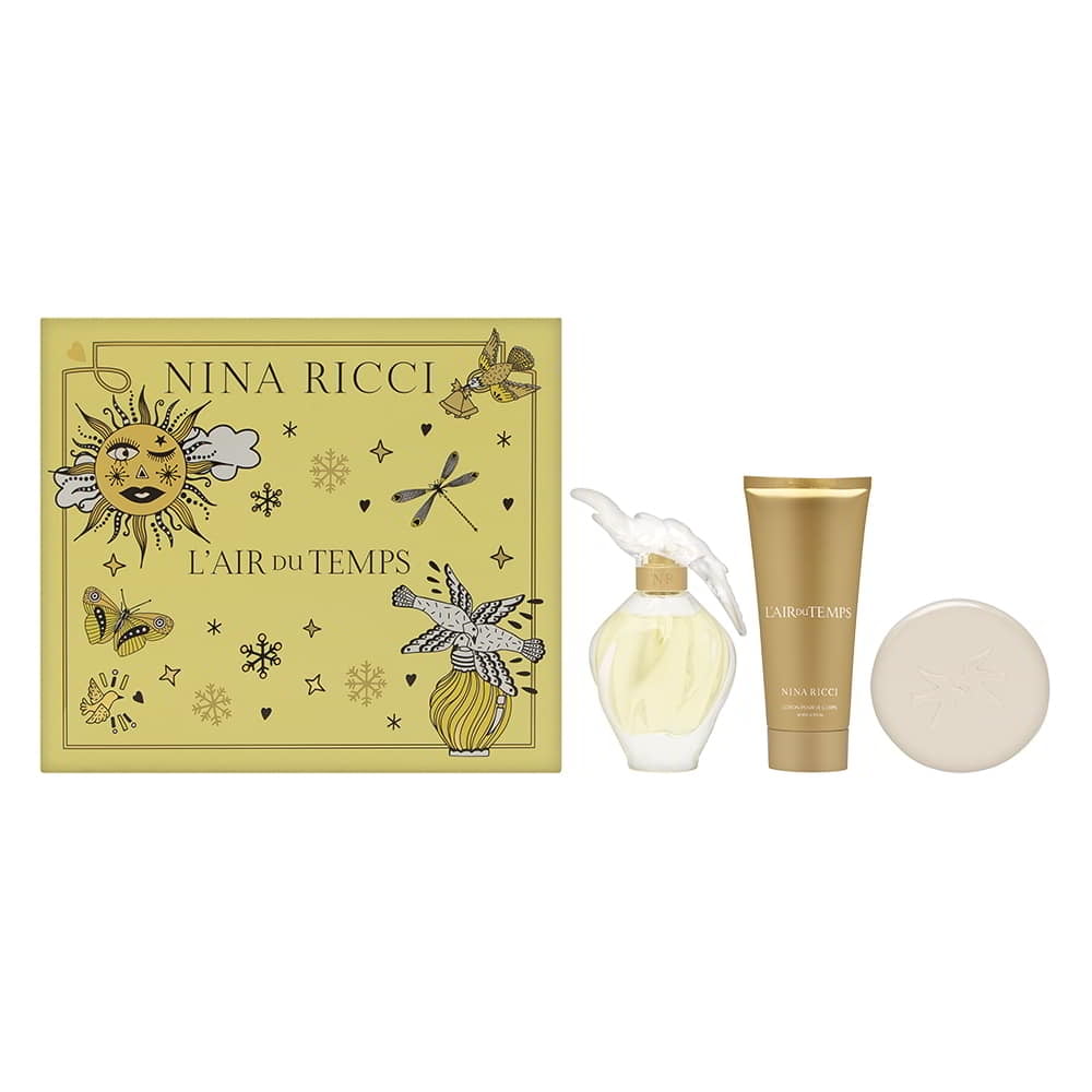 L'air du Temps By Nina Ricci For Women Set: EDT + Body Soap + BL (3.4oz ...