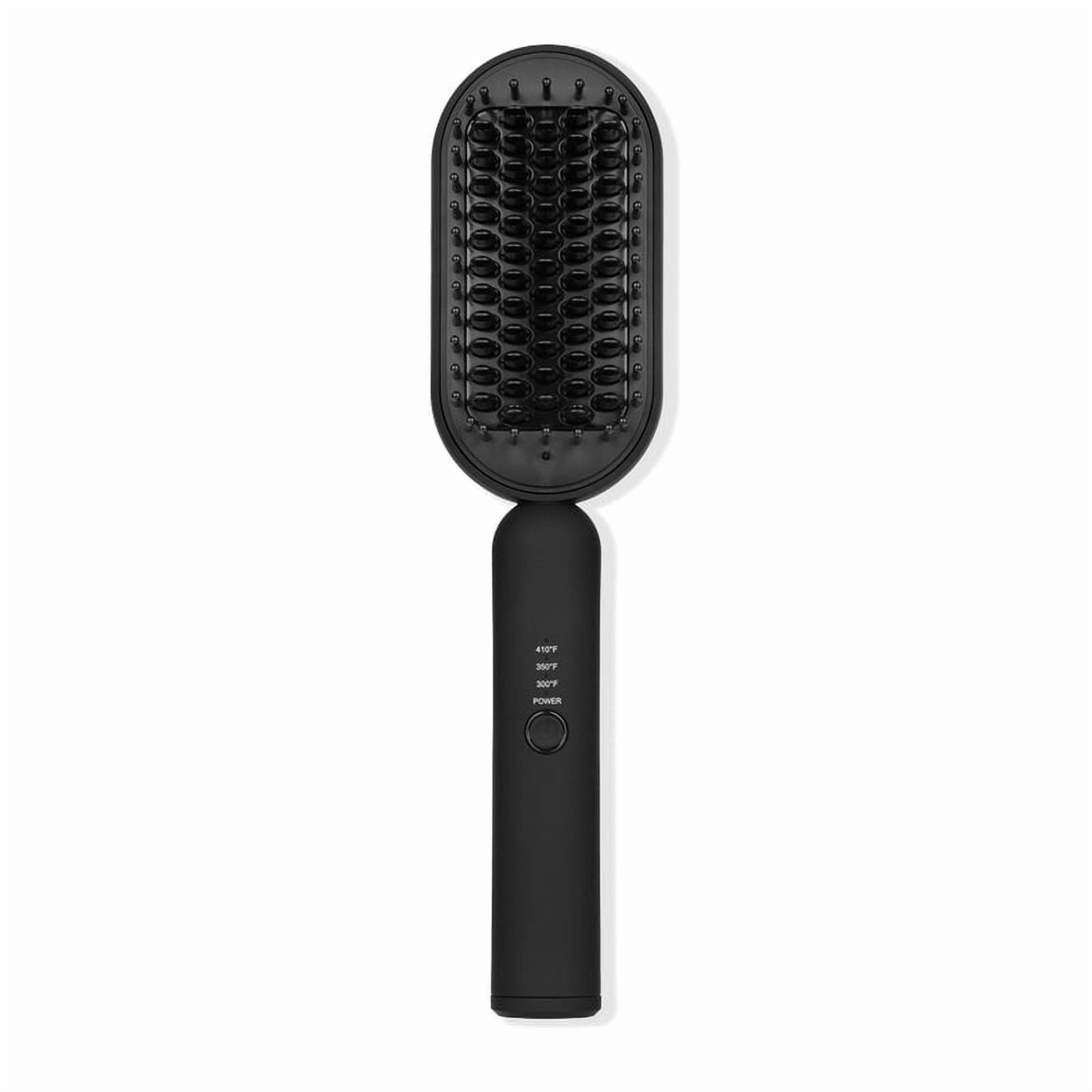 L'ange Hair Mane Pass 2-in-1 Straightening Brush, Ceramic-Coated ...