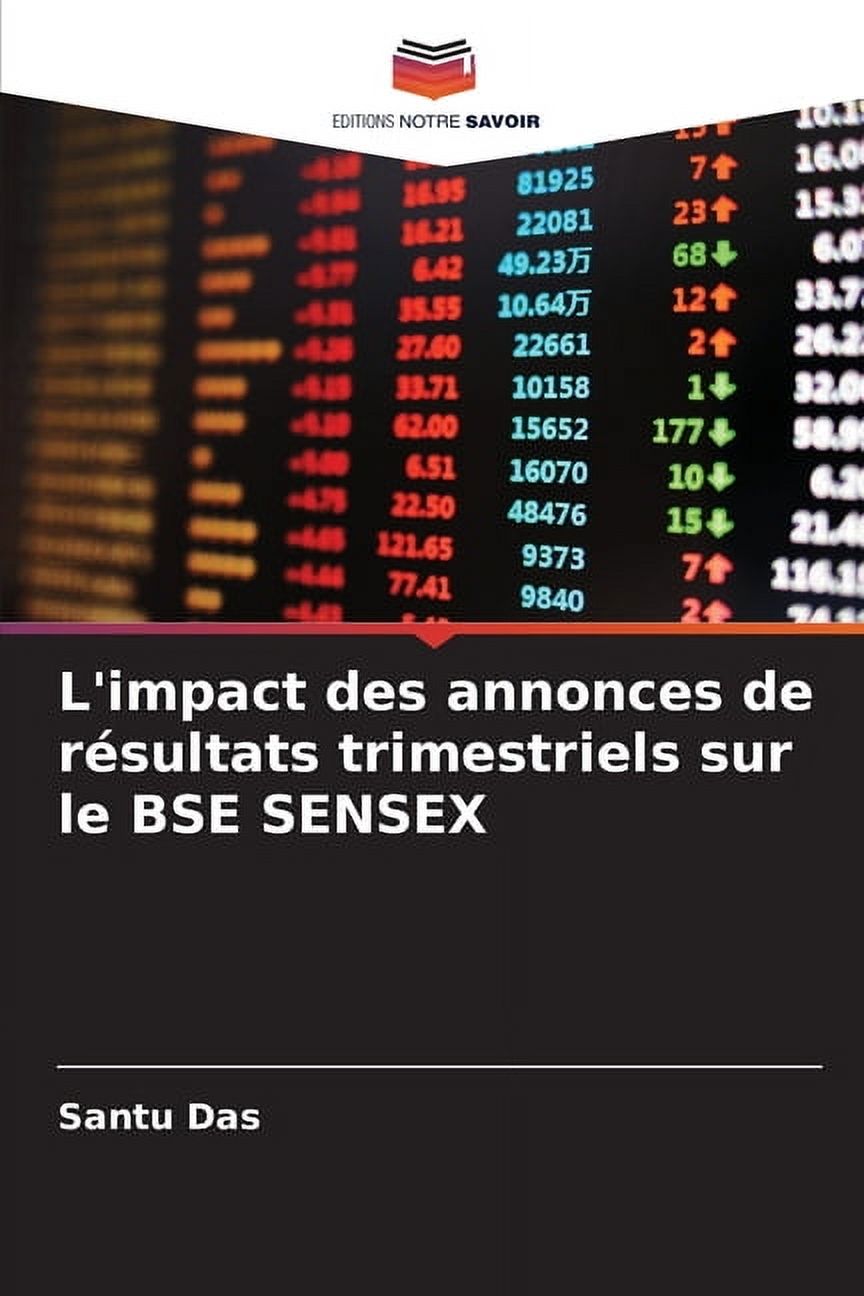 L'impact des annonces de rÃ©sultats trimestriels sur le BSE SENSEX, (Paperback) - Walmart.com
