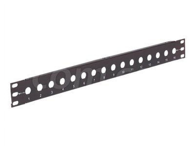 L-com PR175-16BLK - Patch panel - black powder coat - 1U - 19" - 16 ...
