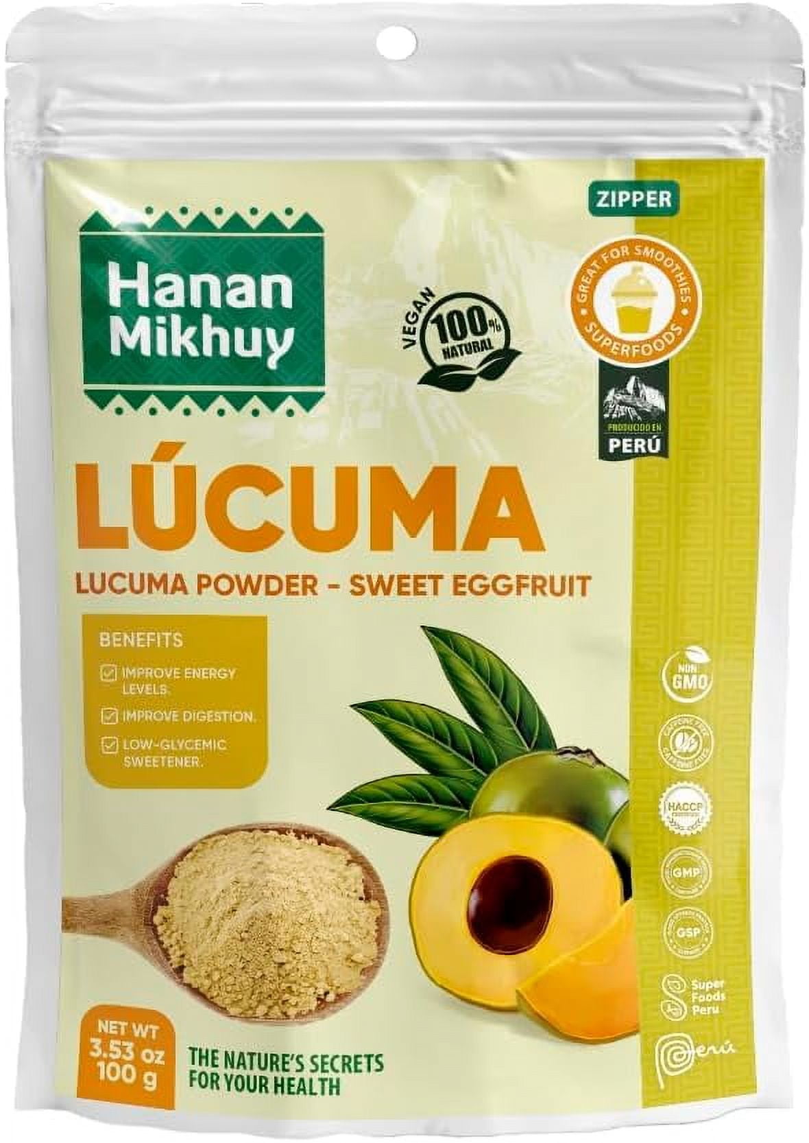 Lúcuma en Polvo 100g - 100% Natural Lucuma Powder for Energy, Digestion ...