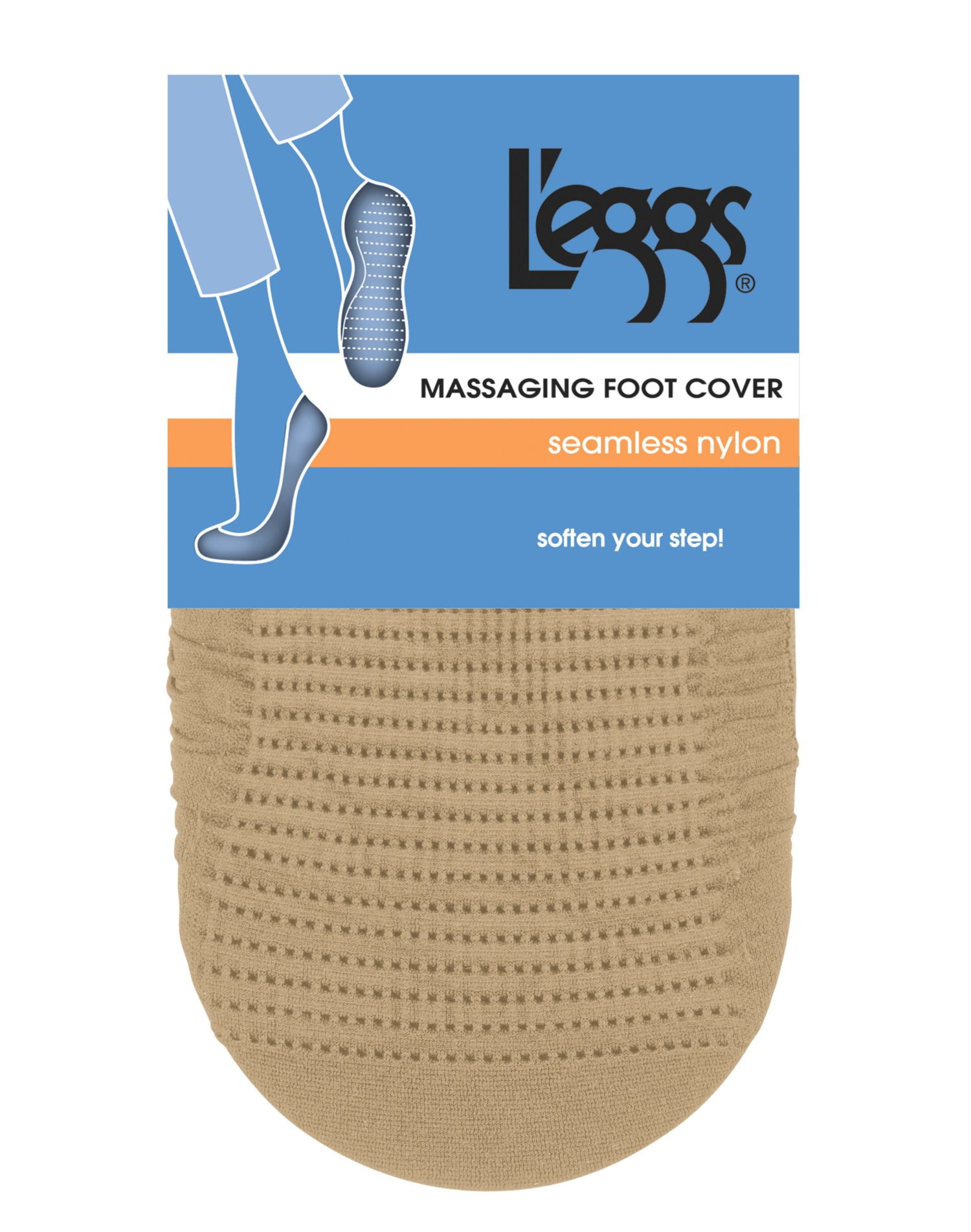 L'eggs Seamless Nylon Foot Cover - Natural - 42864 - Walmart.com