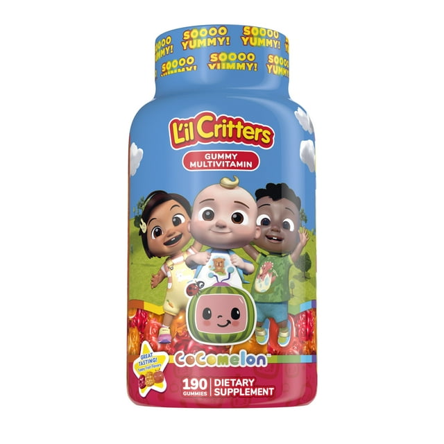 L’il Critters CoComelon Childrens Multivitamin Gummies, Fruit Flavor ...