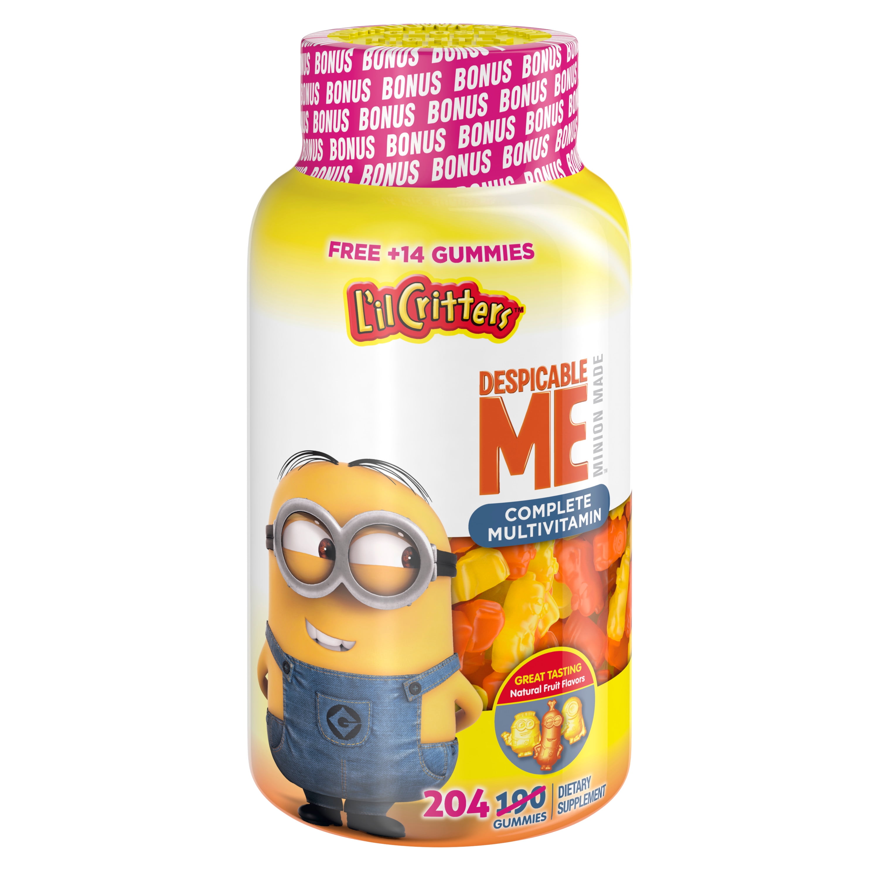 L'il Critters Despicable Me Minions Gummy Vites Complete Multivitamin ...