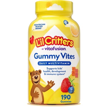 Equate Kids Multivitamin Gummies for General Health, Natural Fruit, 190 ...