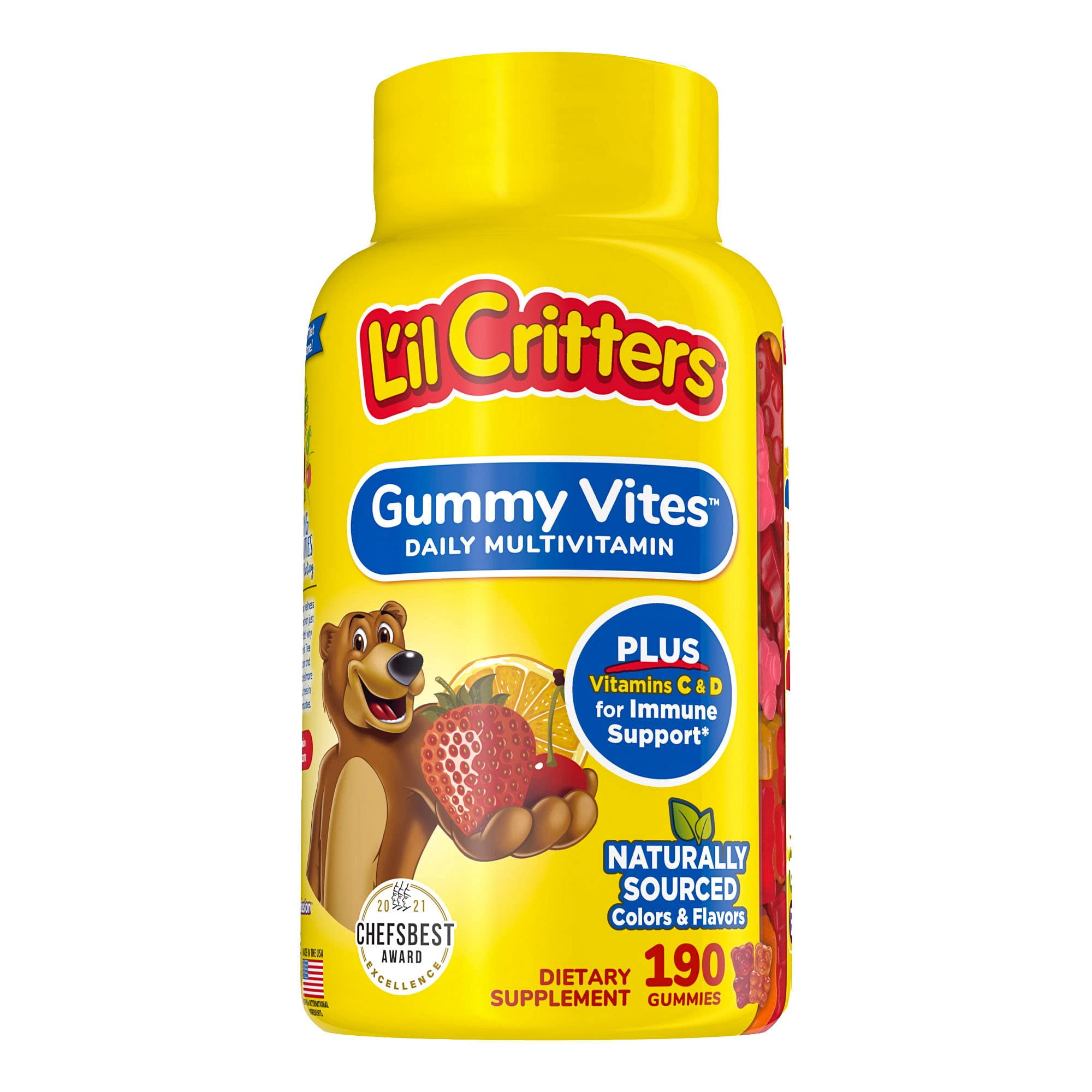 L'il Critters Gummy Vites Daily Kids Gummy multivitamin (Pack of 20 ...
