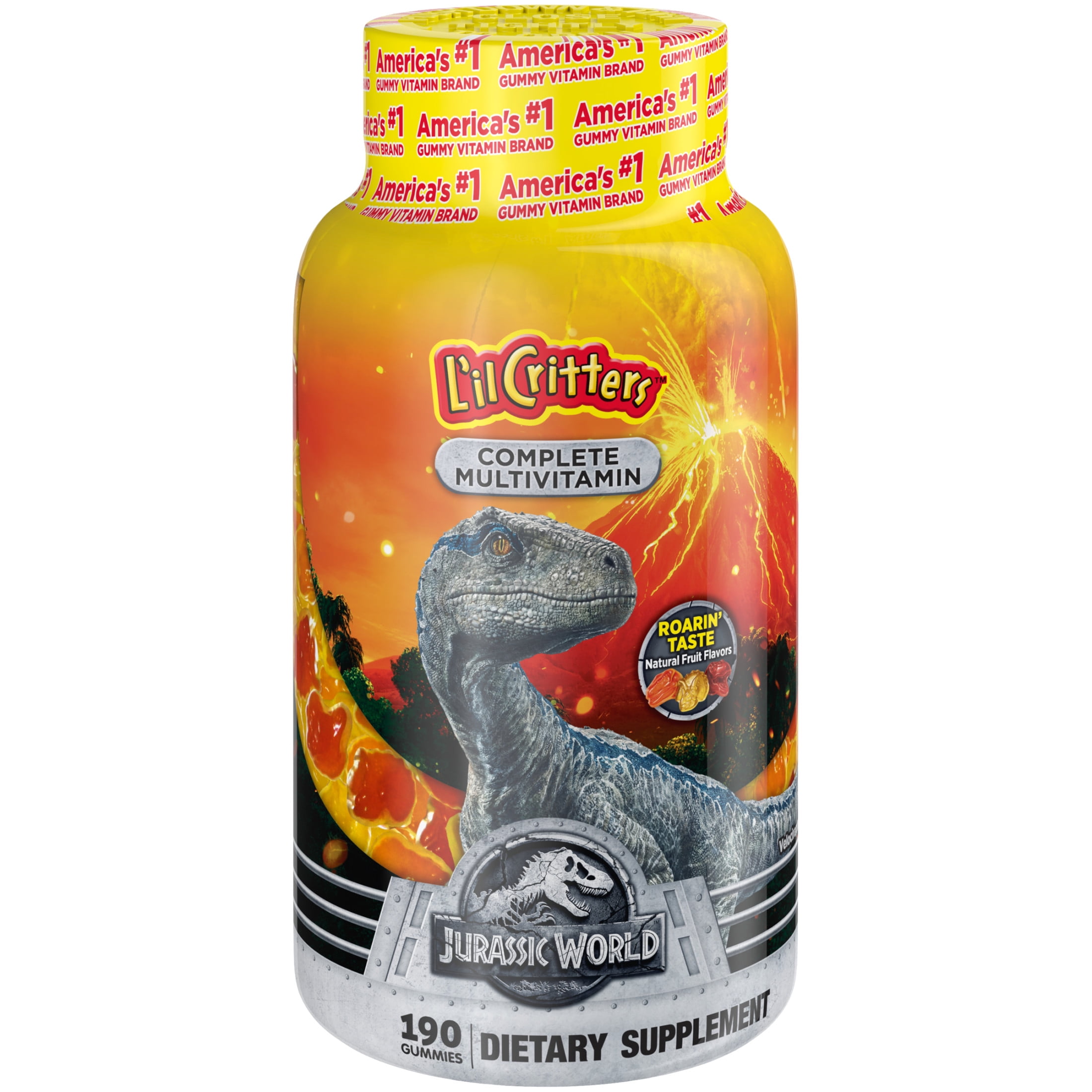 L'il Critters Jurassic World Complete Kids Multivitamin Gummies, 190ct ...