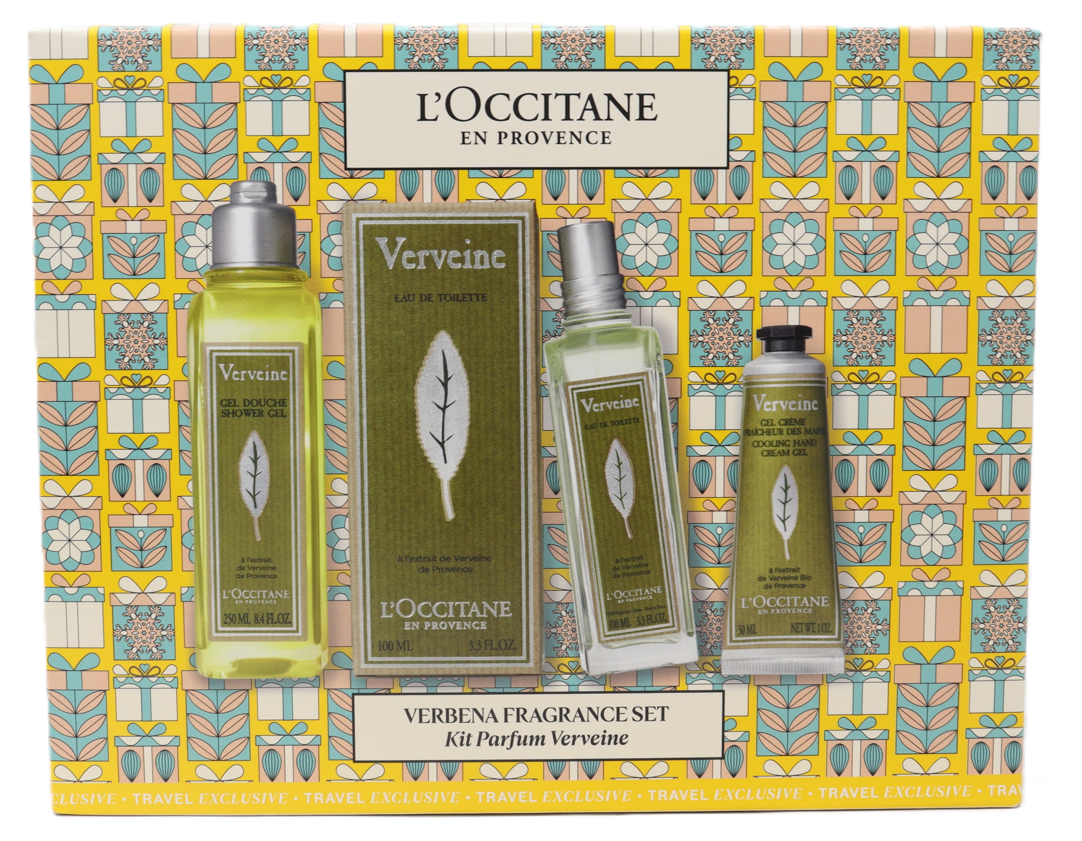 L'Occitane Verbena 4pcs Gift Set For Men 100ml Eau De Toilette Spray ...