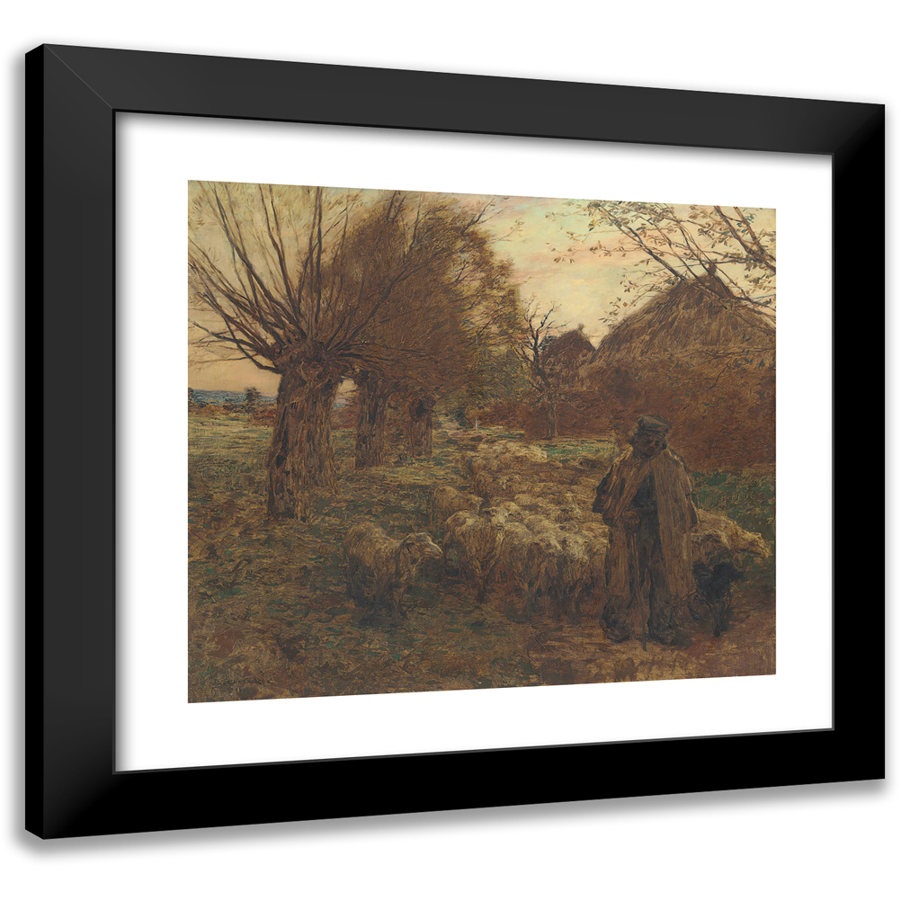 Léon Augustin Lhermitte 13x12 Black Modern Framed Museum Art Print ...