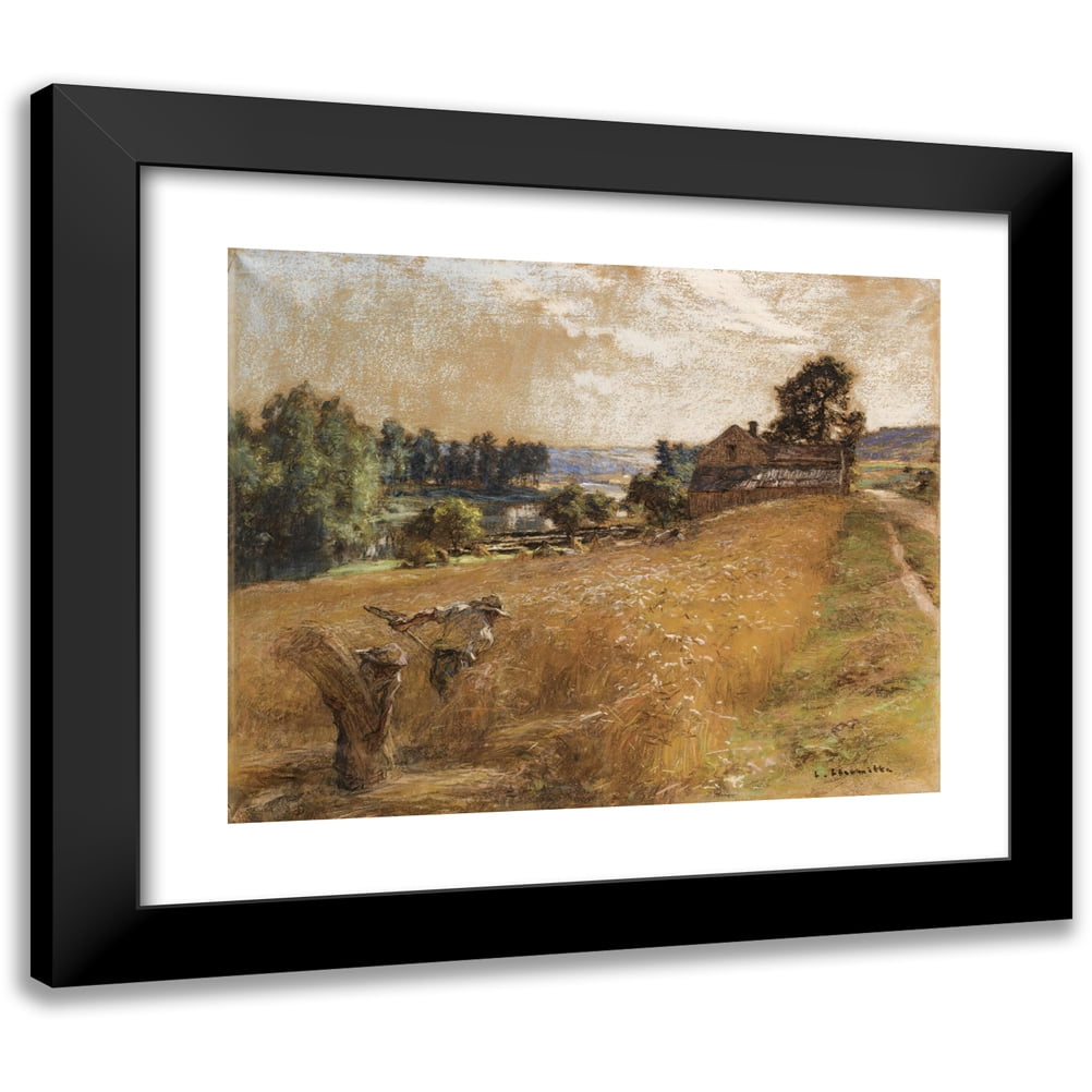 Léon Augustin Lhermitte 24x20 Black Modern Framed Museum Art Print ...