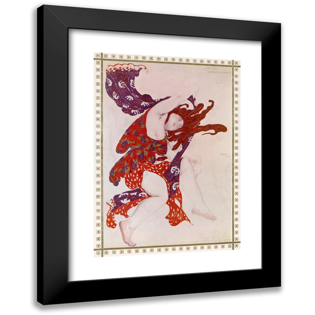 Léon Bakst 11x14 Black Modern Framed Museum Art Print Titled - First ...