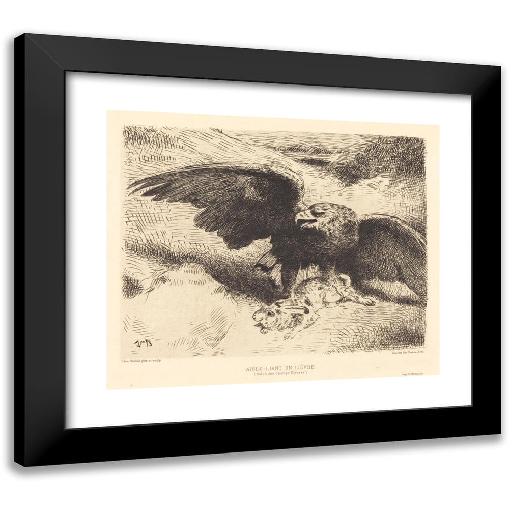 Léon Bonnat 14x12 Black Modern Framed Museum Art Print Titled - Eagle ...