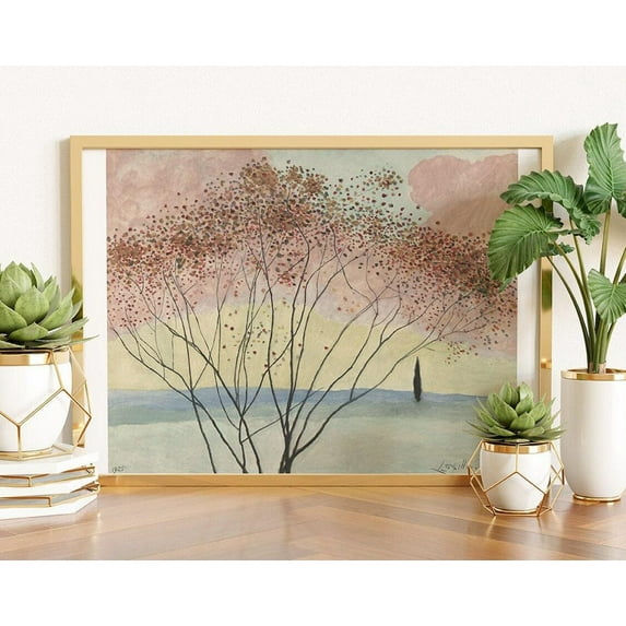 Léon Spilliaert Spring Tree Poster: Neutral Pastel Landscape Art ...
