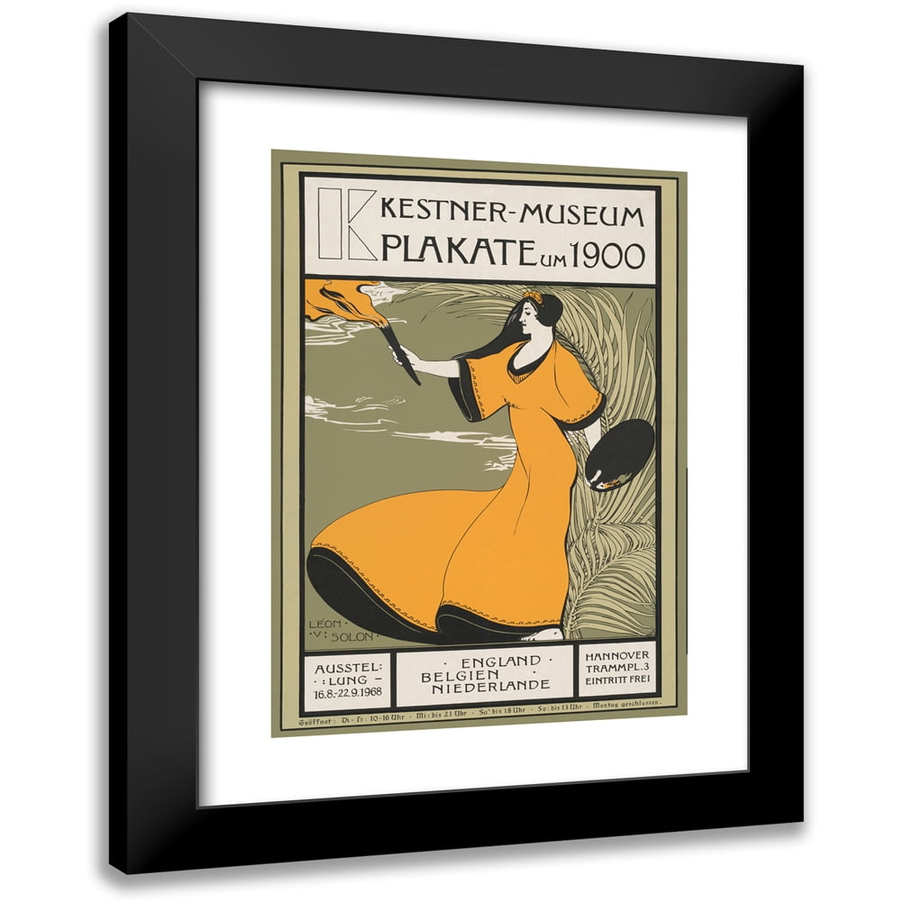 Léon-Victor Solon 14x18 Black Modern Framed Museum Art Print Titled ...