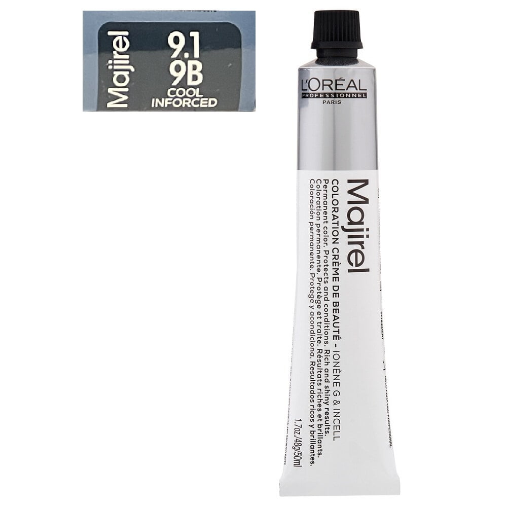 L'oreal Majirel Creme Color, Hair Color Cool Inforced - 9.1/9B ...