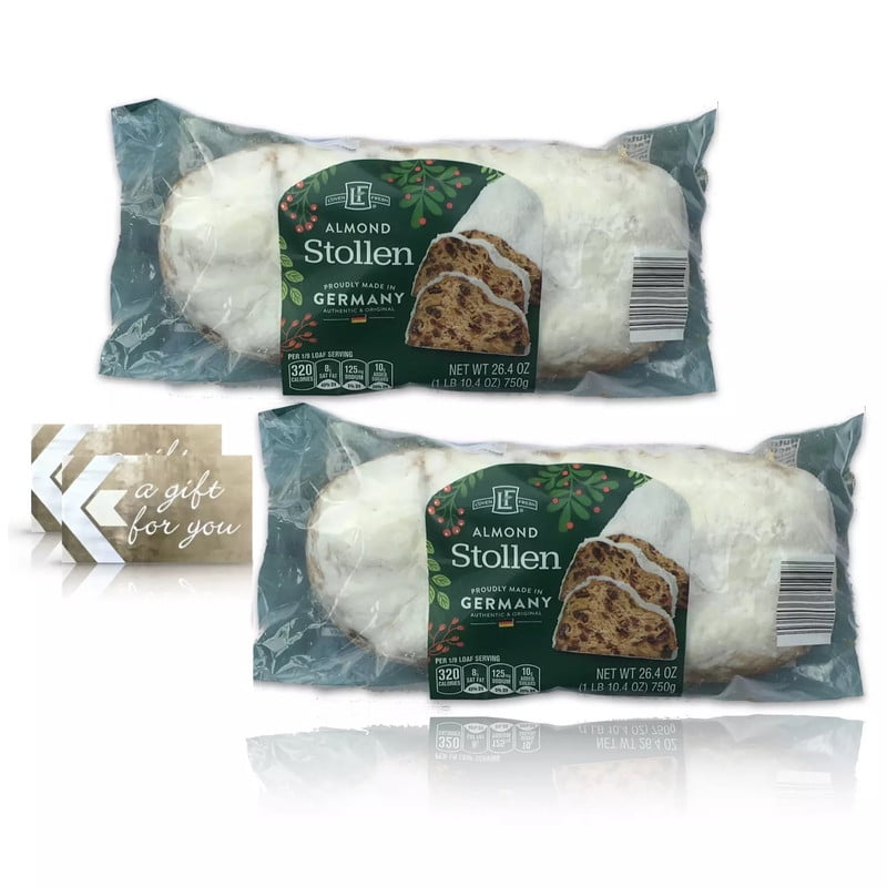 L'oven Fresh Almond Stollen, Imported from Germany, 2 Pack - Walmart.com