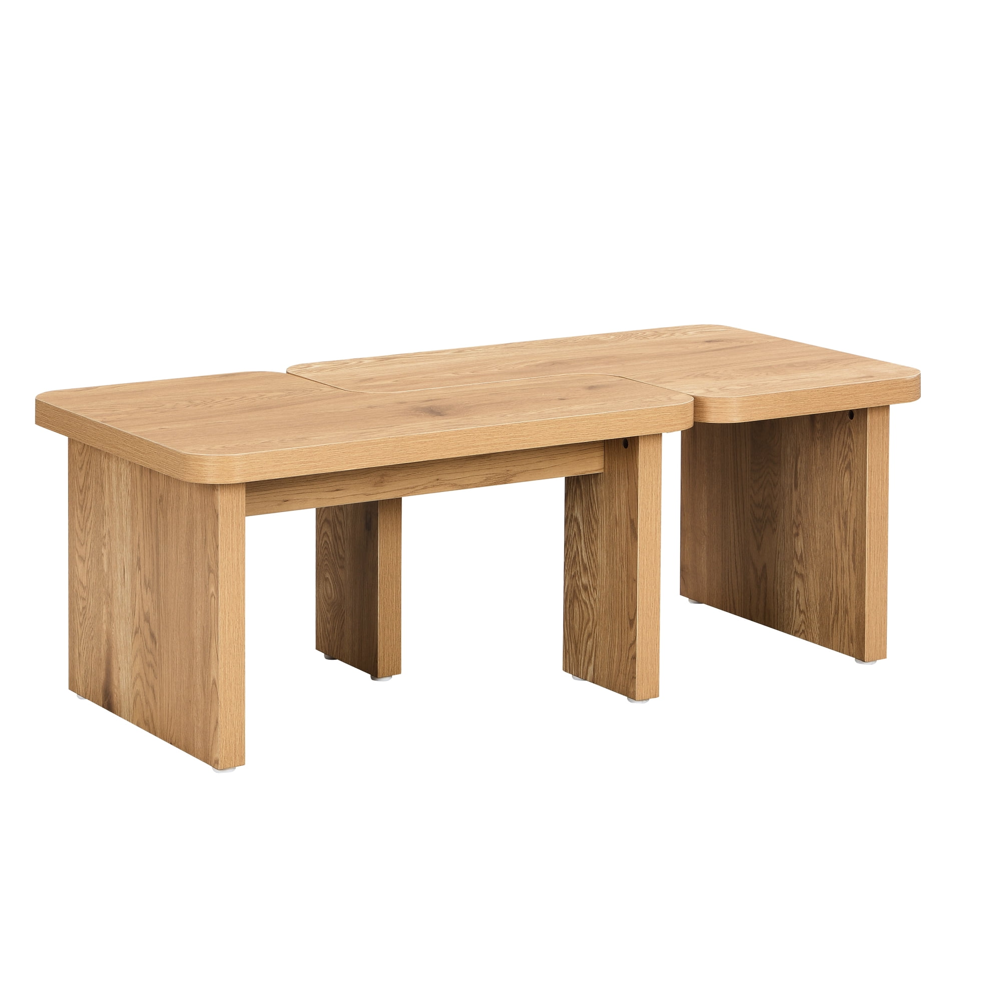 L-shape Detachable Coffee Table, Oak - Simple Design For Dining And ...