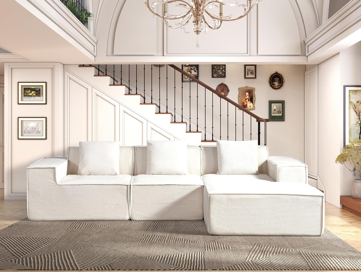 L shape modular sectional sofa - Walmart.com