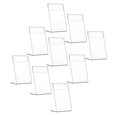 Horizontal Slanted, L-Shape Acrylic Sign Holder (10"W x 8"H) - Walmart.com