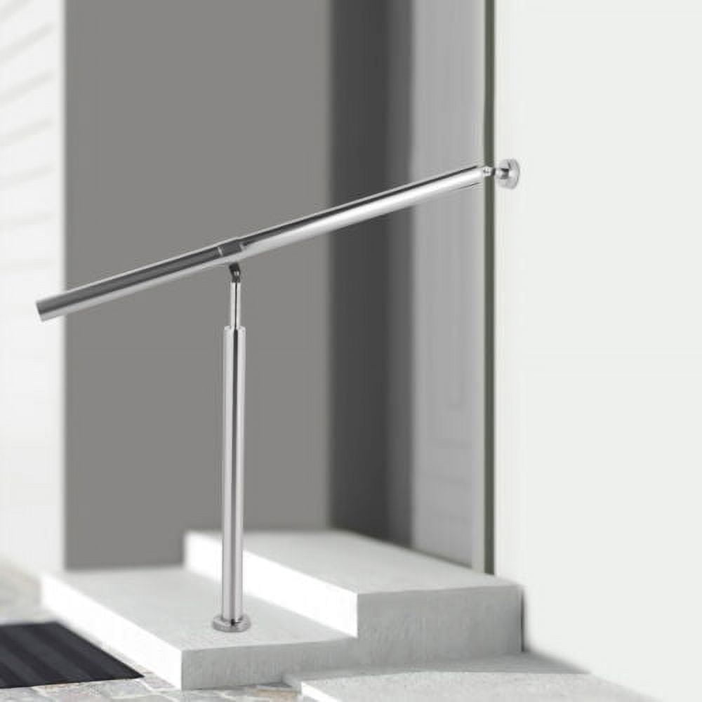 L-shaped Handrail Stair Railing fit 3-Step Handrail Outdoor Deck Hand ...