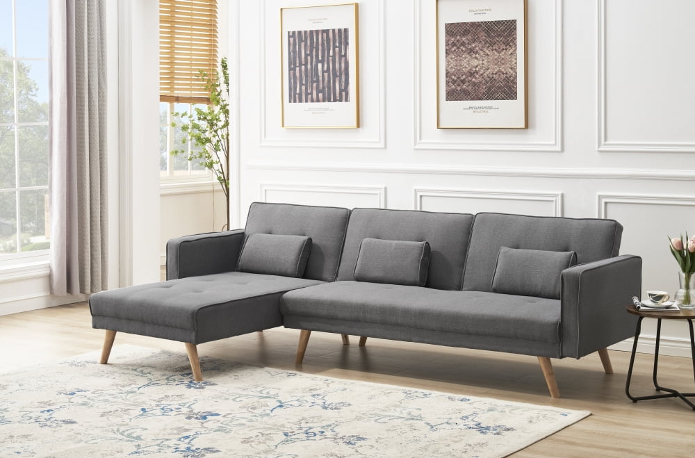 L-shaped Sectional Sofa with Removable Chaise, Free Combination ...