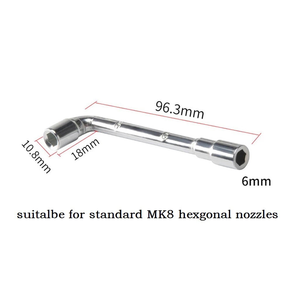 L-shaped Wrench Tool for 6mm 7mm Hex Screws for 3D Printers - Walmart.com