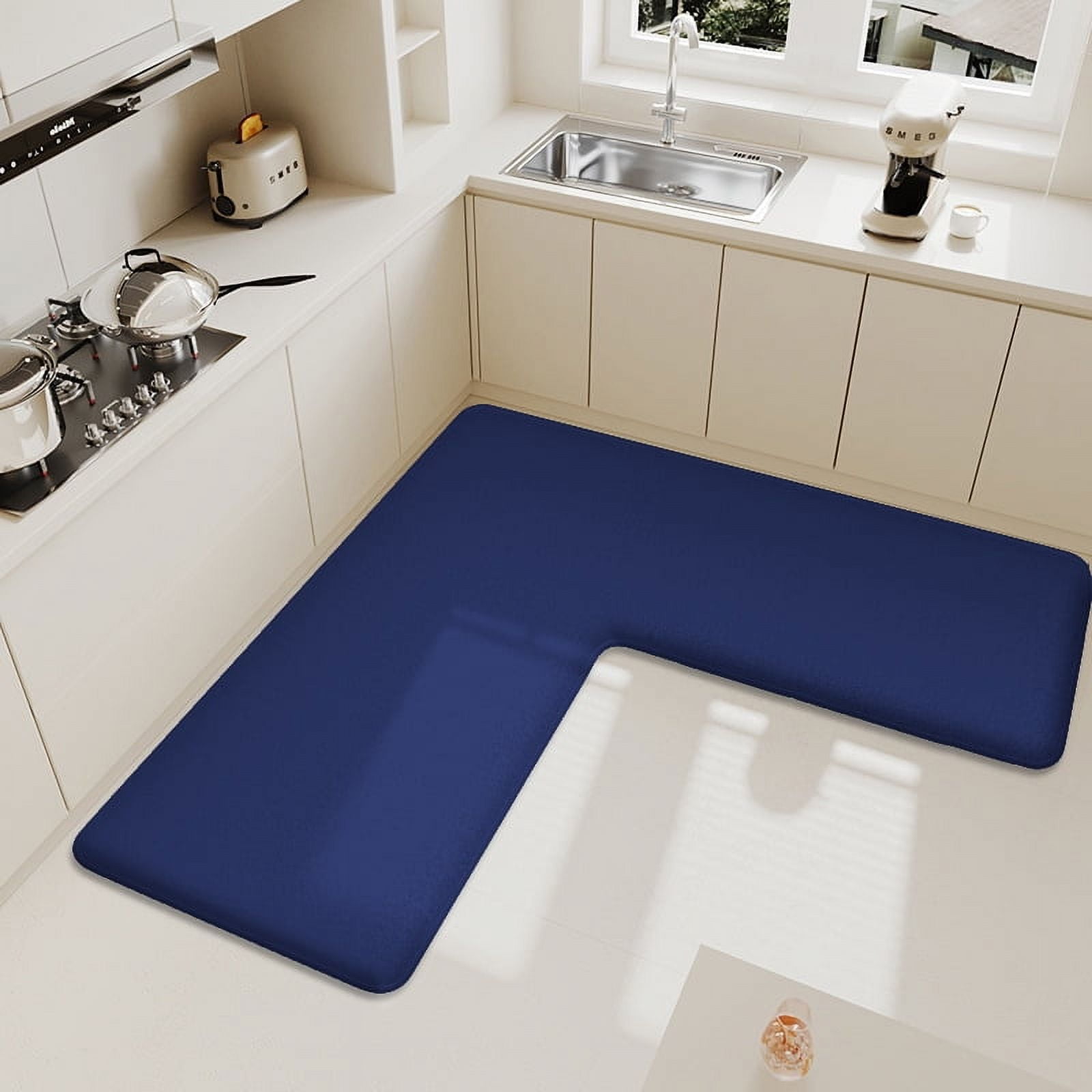 L-shaped kitchen large size absorbent carpet thick sponge soft oil ...