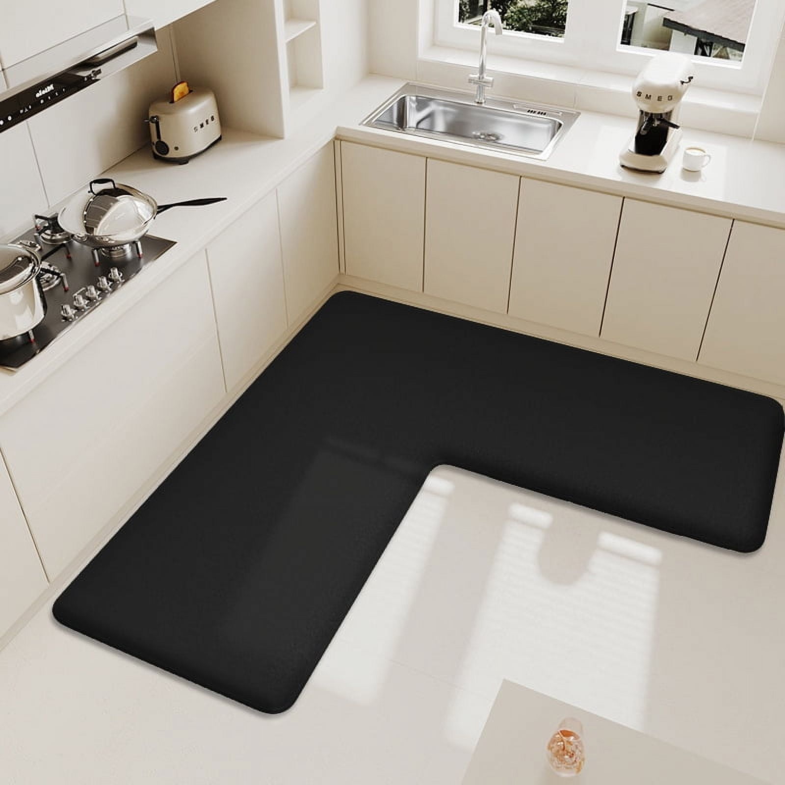 L-shaped kitchen large size absorbent carpet thick sponge soft oil ...
