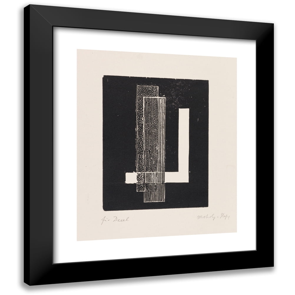 László Moholy-Nagy 15x18 Black Modern Framed Museum Art Print Titled - Without Title (1922 ...